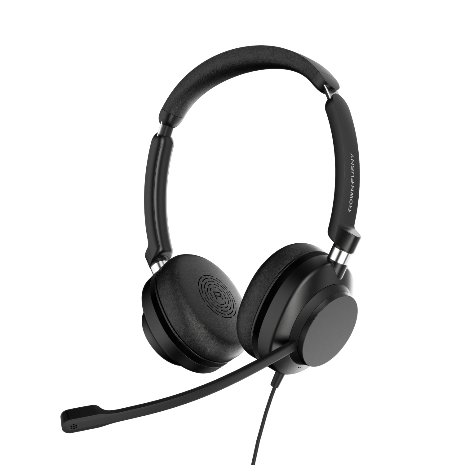RownFusny R01 USB Headset | Noise-Cancelling Mic,3.5mm & USB Connectivity
