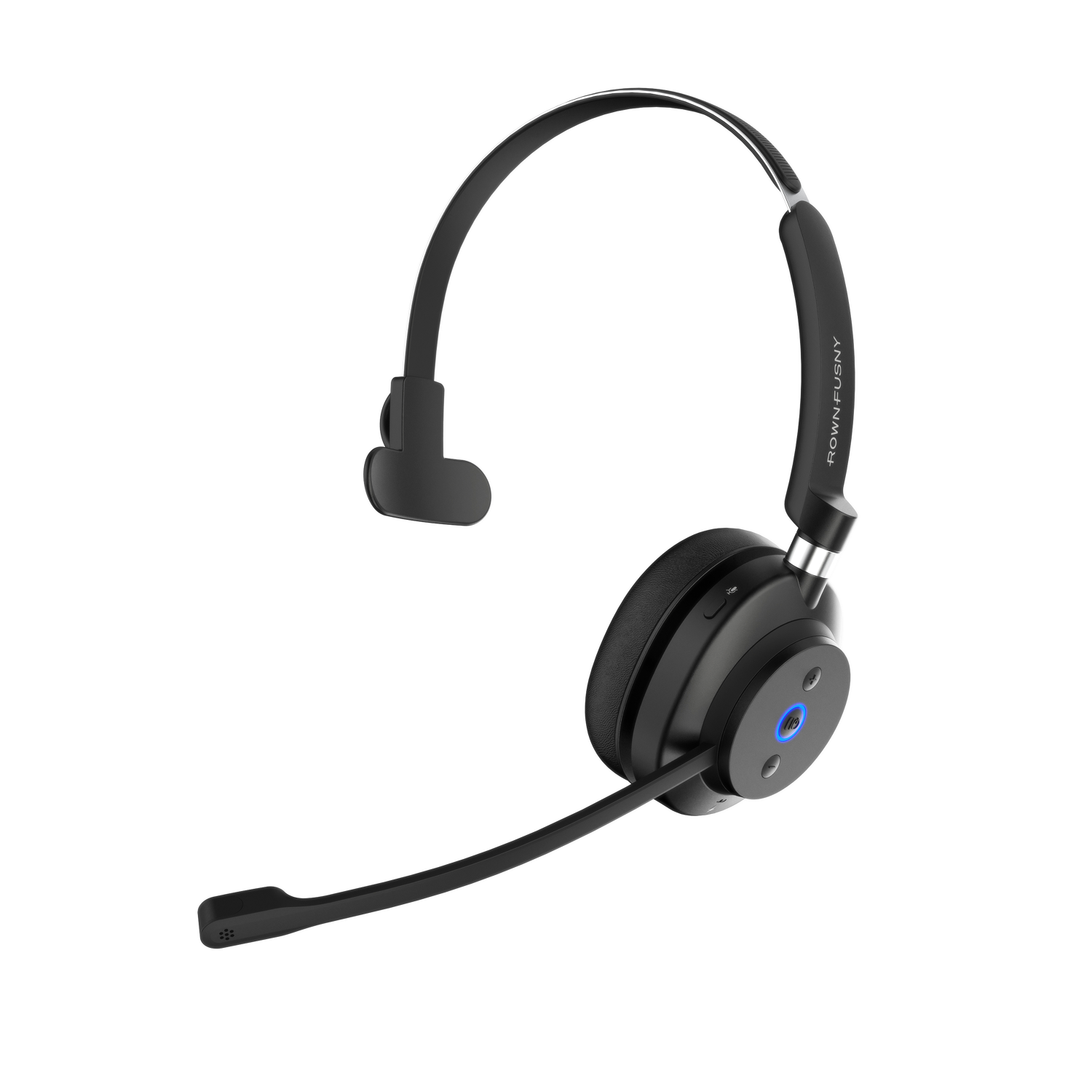 RownFusny R03 Single Ear Wireless Headset | 2.4G & BT 5.3 for Clear Calls